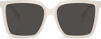 Burberry Sunglasses Sonnenbrille mit Logo-Print - Wei&szlig;