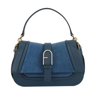 Furla Flow Top Handle - Femme - Sacs - Bleu - Taille: ONE Size