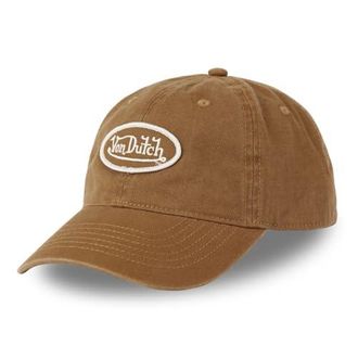Von Dutch Casquette Homme & Femme, Casquette Dad Cap Ajustable avec Strapback, Marron Taille TU