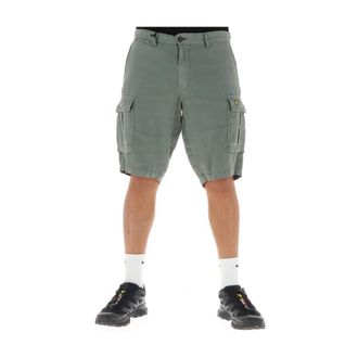Lyle & Scott Leinenhose - - Shorts - Herren - Gr&uuml;n - W32