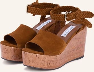 Jimmy Choo London Plateau-Wedges Jori 100 braun