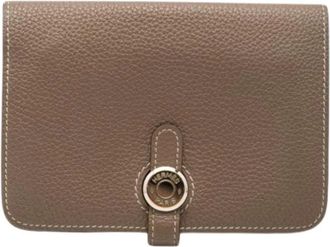 Herm&egrave;s Portefeuille Dogon Pre-owned - Femme - Pre-owned - Brun - Taille: ONE Size