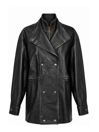 Semicouture Blouson En Cuir - Noir