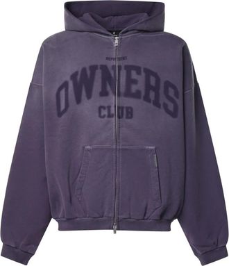 Represent Owners Zip Through Hoodie - - Sweatshirts & Hoodies - Herren - Lila - S