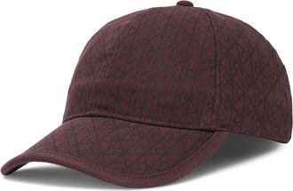 Calvin Klein Cap Calvin Klein Emblem Print W Leather Patch Cap LV04F5036G Dunkelrot