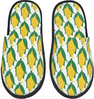 Generic Imprimé Épi De Maïs Pantoufle Antidérapants Pantoufles Moelleuses Hiver Chausson Pour Extérieur Femme Chambre M