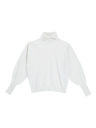 Genny Pull Col Roul&eacute; - Blanc