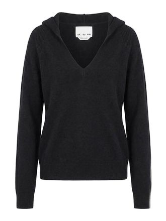 SA SU PHI Pull Col Rond - Noir