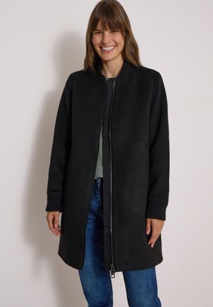Cecil Wollmantel CECIL, Damen, Gr. XXL (46), schwarz, Stoff, Oberstoff: 72% Polyester, 25% Wolle, 3% Polyacryl. Futter: 100% Polyester, unifarben, comfort f