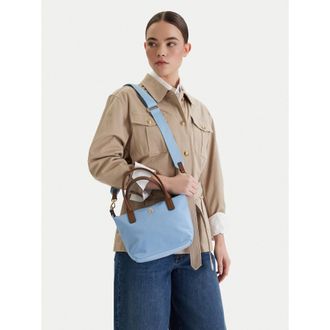 Tommy Hilfiger Handtasche Tommy Hilfiger Popette Mini Tote AW0AW17709 Himmelblau