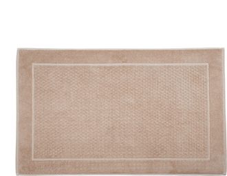 Caleffi Badezimmerteppich 60x100 cm - Weiche & Saugf&auml;hige Badematte - Badvorleger Rutschfest & Waschbar - Eleganter Badteppich, Perfekt f&uuml;r Ihr Badezimmer - B