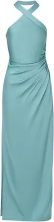 Adrianna Papell Abendkleid Stretch Satin Long Dress Elegantes, raffiniertes langes Kleid aus Satin