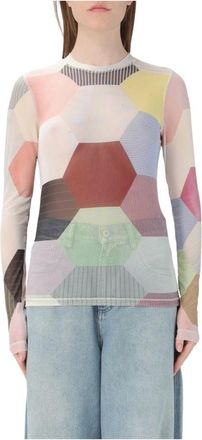 J.W.Anderson Damen, Strickwaren, Mehrfarbig, XSGröße