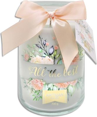 Wohnkult Duftkerze 700 g im Glas 8 Düfte Duftwachs 130 Std. Brenndauer Geschenk Kerze (All The Best/Blütenduft)