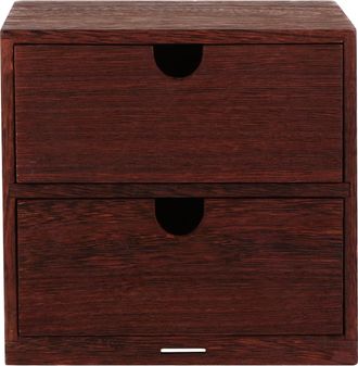 Valiclud Aufbewahrungsbox aus Massivholz Vintage Stil mit Desktop Organizer f&uuml;r Kosmetik und Kleinigkeiten Dekorative Aufbewahrung f&uuml;r B&uuml;ro und Zuhause