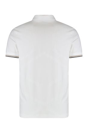 HUGO BOSS Mens Slim Fit Polo Technical Fabric White Polyester Shirts T-shirts And Polos