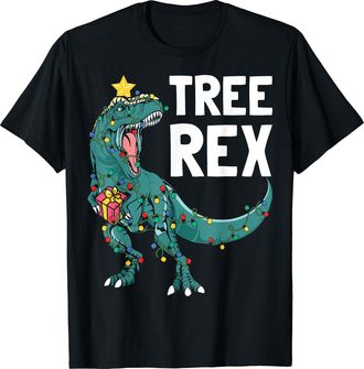 MathWare Lustiger Baum Rex Tyrannosaurus Rex Weihnachten Xmas Science Nerd T-Shirt