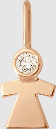 Vanrycke Pendentif Cosmic Girl Or Rose Et Diamant