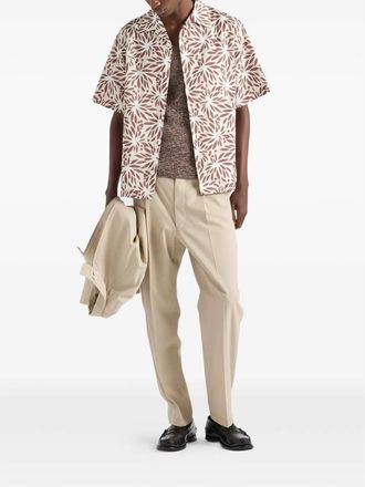 Prada Printed Cotton Bowling Shirt