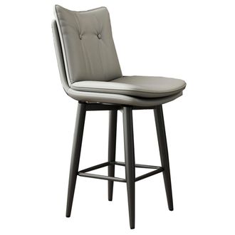 Generic GIZNXBA Drehbare Barhocker Gepolsterte Barstuhl In Thekenh&ouml;he Mit R&uuml;ckenlehne Moderner, Mit Leder Gepolsterter Thekenstuhl Tresenhocker K&uuml;che F&uuml;r Rest