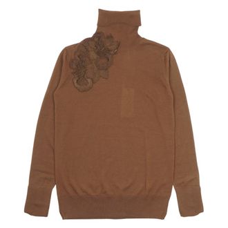 Ermanno Scervino Femme, Pulls, Brun, Taille: 40 FR Col roul&eacute;s