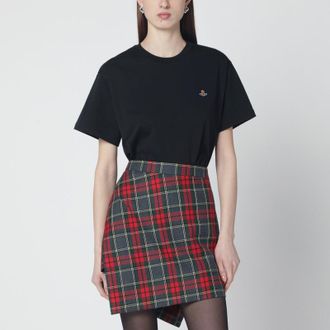 Vivienne Westwood Black T-shirt with Orb logo