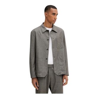 Barena Overshirt Visal - Homme - Vestes - Gris - Taille: M