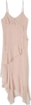Motivi Femme, Robes, Rose, Taille: 44 FR Robe midi &agrave; volants et fronces
