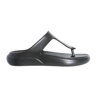 Stuart Weitzman Stuflex T-Strap Slide Sandal - - Shoes - Damen - Schwarzk - 39 1/2 EU