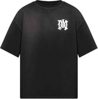 Amiri Homme, Tops, Noir, Taille: XL Logo T-Shirt