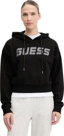 Guess Damen, Sweatshirts & Hoodies, Schwarzk, LGr&ouml;&szlig;e