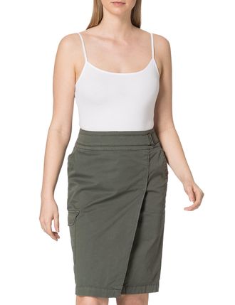 Camel Active Camel Active Womenswear Damen 3090025+72 Rock, DARK OLIVE, 46