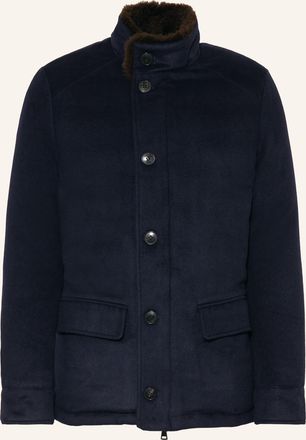 Manzoni24 Manzoni 24 Daunenjacke Mit Kunstfell blau