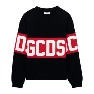 GCDS Gcds - SweaT-shirt &agrave; logo Band - Homme - Sweatshirts et sweats &agrave; capuche - Noir - Taille: 2XS