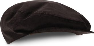Dolce & Gabbana GH587AFUVET Velvet Cotton Flat Cap - Black