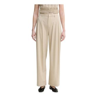 Isabelle Blanche Weite Hosen - - Trousers - Damen - Beige - S