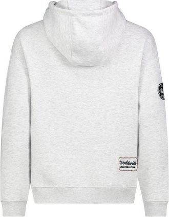 Sublevel Kapuzenpullover Herren Sweathoodie mit Stickerei Pullover mit Kapuze und Aufn&auml;hern