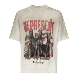 Represent Represent, Homme, Tops, Beige, Taille: XL T-Shirt Dream On Tour