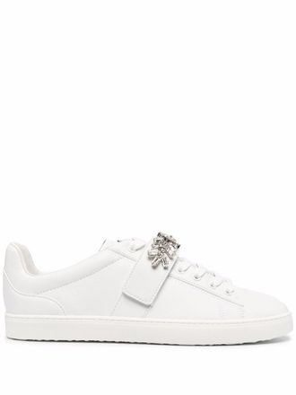 Stuart Weitzman Sneakers mit Kristallen - Wei&szlig;