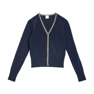 Paul Smith Cardigan Merinos Extrafine - - Knitwear - Damen - Blau - M