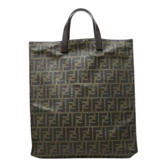 Fendi Sac cabas Zucca PVC Pre-owned - Femme - Pre-owned - Brun - Taille: ONE Size