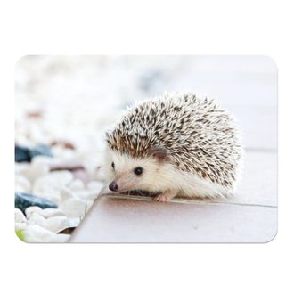 Fabulous Tischset, weich, Unterseite aus Kork, Tischset, Herisson Weiß, niedliche Gartentiere, Wildnis - großes Format 39,5 x 28,5 cm