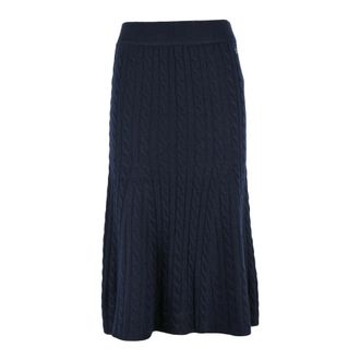 Sun 68 Longuette in maglia - - Skirts - Damen - Blau - M