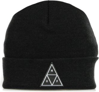 HUF Essentials Tt Beanie - - Accessories - Herren - Schwarzk - ONE SIZE