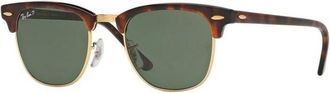 Ray-Ban unisex, Accessoires, Brun, Taille: 51 MM Clubmaster Rb3016 990/58