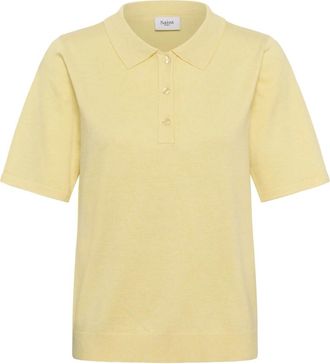 Saint Tropez Femme, Pulls, Jaune, Taille: 40 FR Maille ras du cou