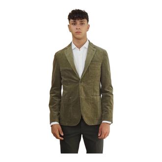 AT.P. CO Gr&uuml;ne Schlamm-Samtjacke - - Jackets - Herren - Gr&uuml;n - S