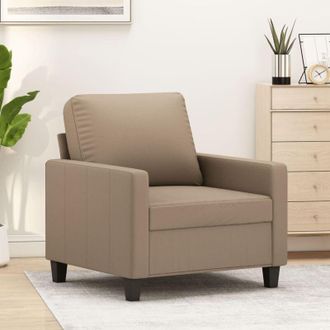 vidaXL vidaXL Fauteuil Cappuccino 60 cm Similicuir