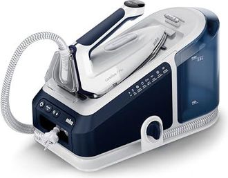 Braun CareStyle 7 Pro Dampfbügelstation IS 7282 BL - Dampfbügeleisen mit FreeGlide 3D Bügelsohle, iCare-Funktion, abnehmbarer 2 L Wassertank, Dampfstoß 600 