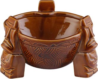 Colcolo 1000 Ml Keramik, Trinkgeschirr Trinkbecher Tiki Bowl für Restaurant, Brown